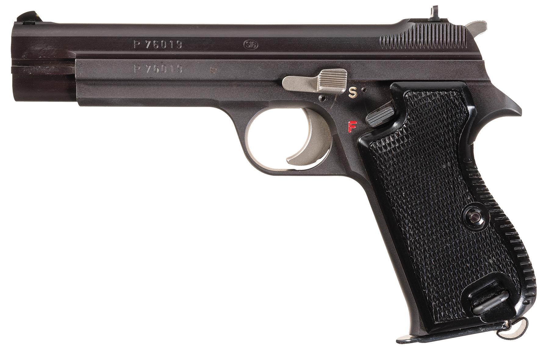 Sig Model P210 Semi-Automatic Pistol with Holster and Extra Mag | Rock ...