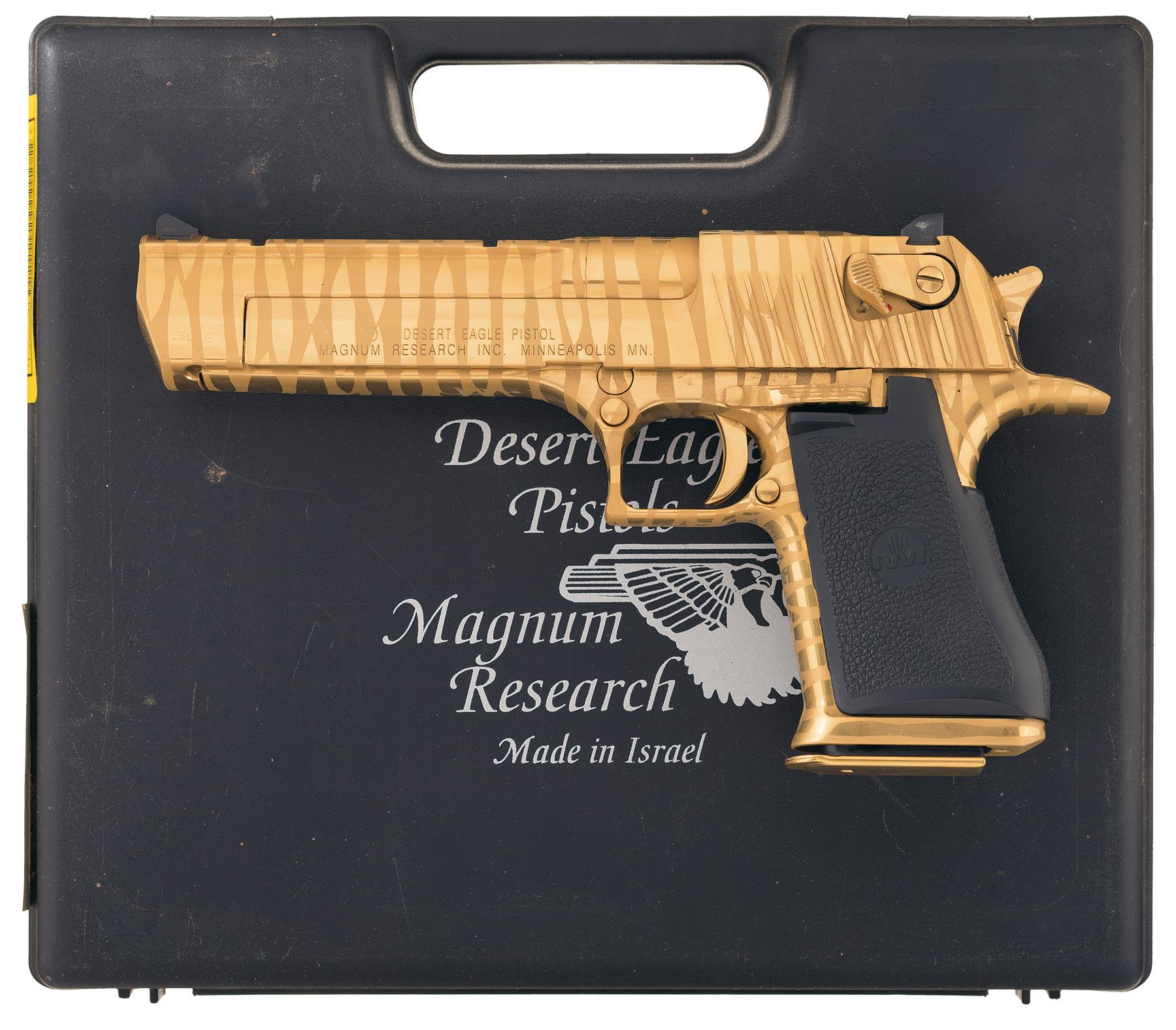 Magnum Research/IMI Desert Eagle Mark VII, Gold Tiger Stripe | Rock ...