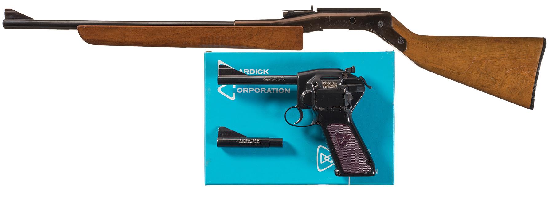 Dardick 1500 Auto-Revolver with Carbine Unit and Box | Rock Island Auction