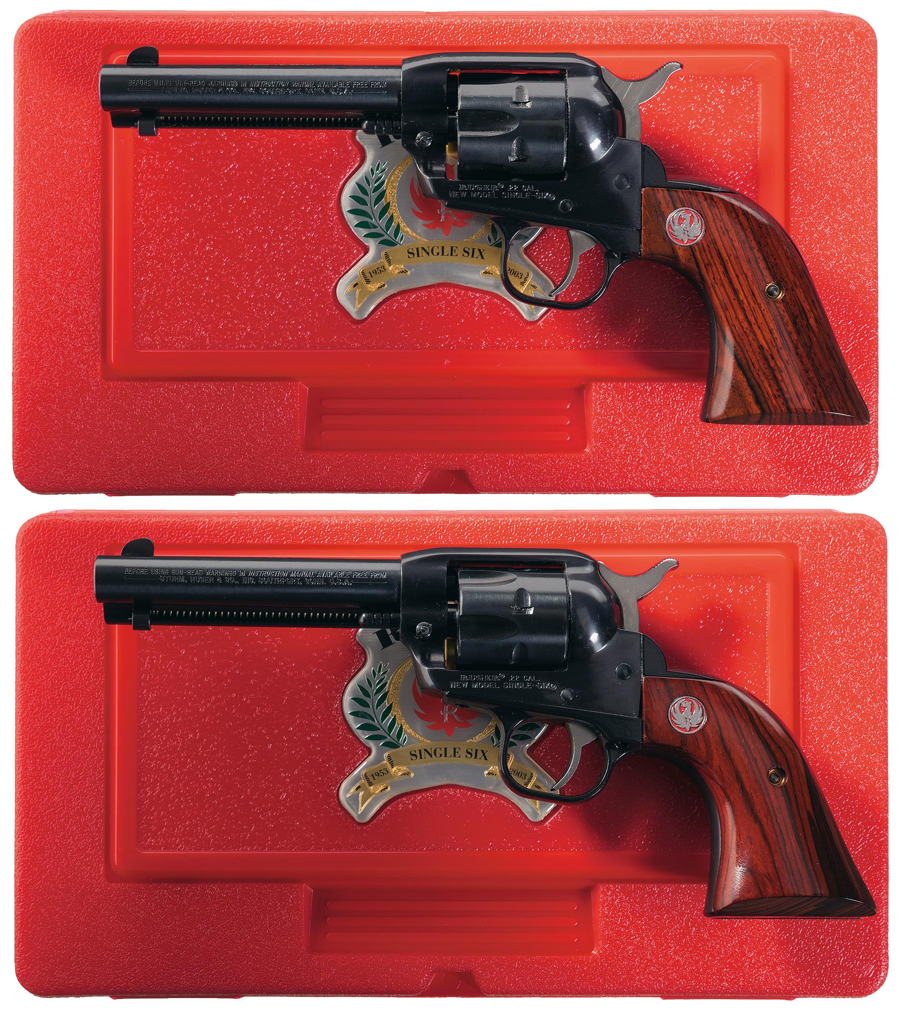 Two Consecutively Serial Numbered 50th Anniversary Rugers | Rock Island ...