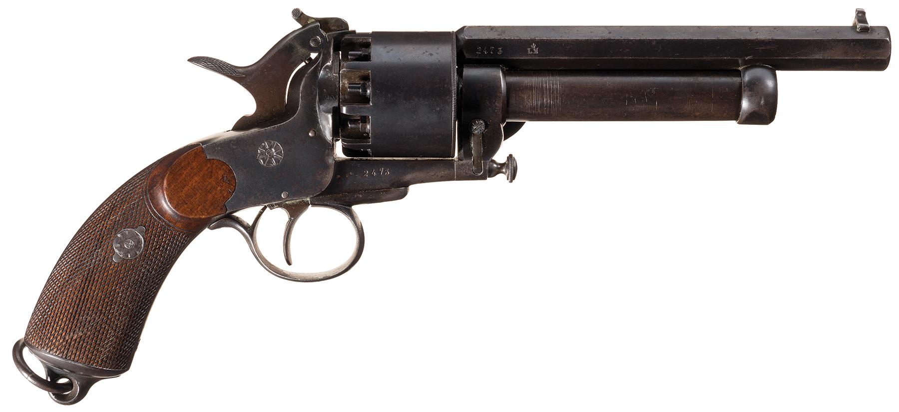 Civil War Era Paris Marked First Model Le Mat Grapeshot Revolver | Rock ...