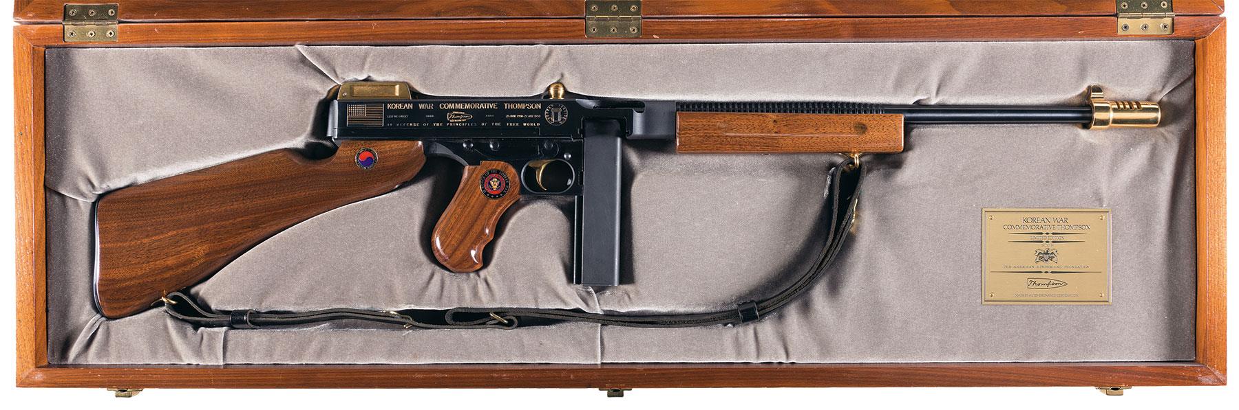 Cased Auto Ordnance Korean War Commemorative Thompson Semi-Autom | Rock ...