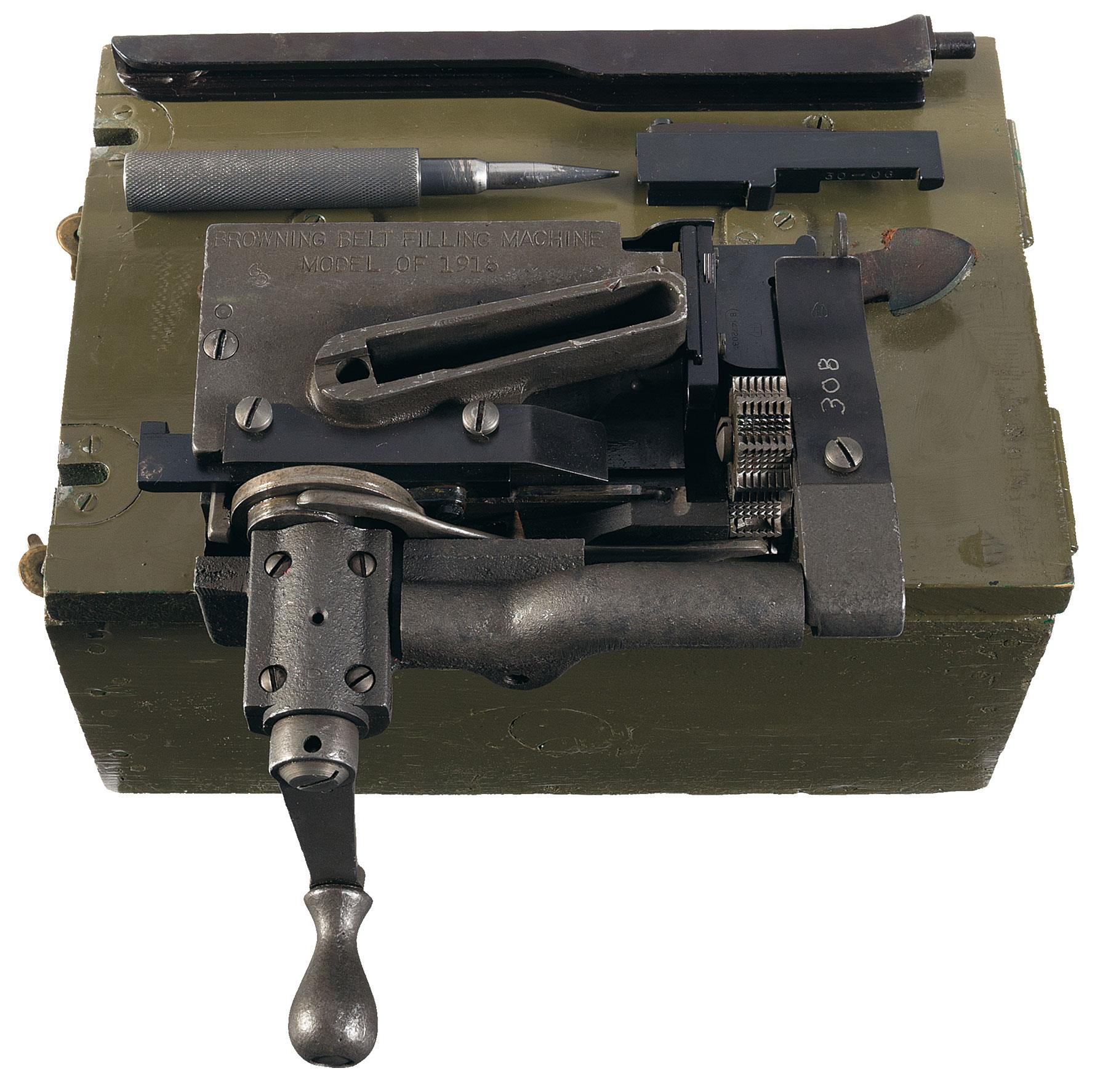 WWII Dated J.W. Manufacturing 1918 Model MG Belt Loading Machine | Rock ...
