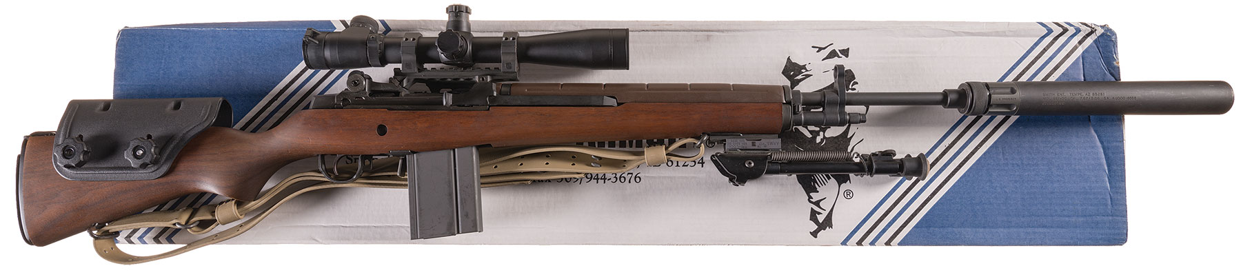 Springfield Armory M1A Semi-Automatic Rifle-Class III Suppressor | Rock ...