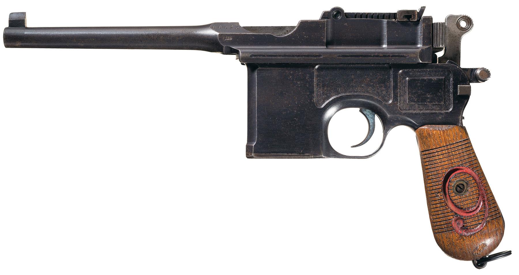 Mauser Model 1896 Broomhandle 'Red Nine' Semi-Automatic | Rock Island ...