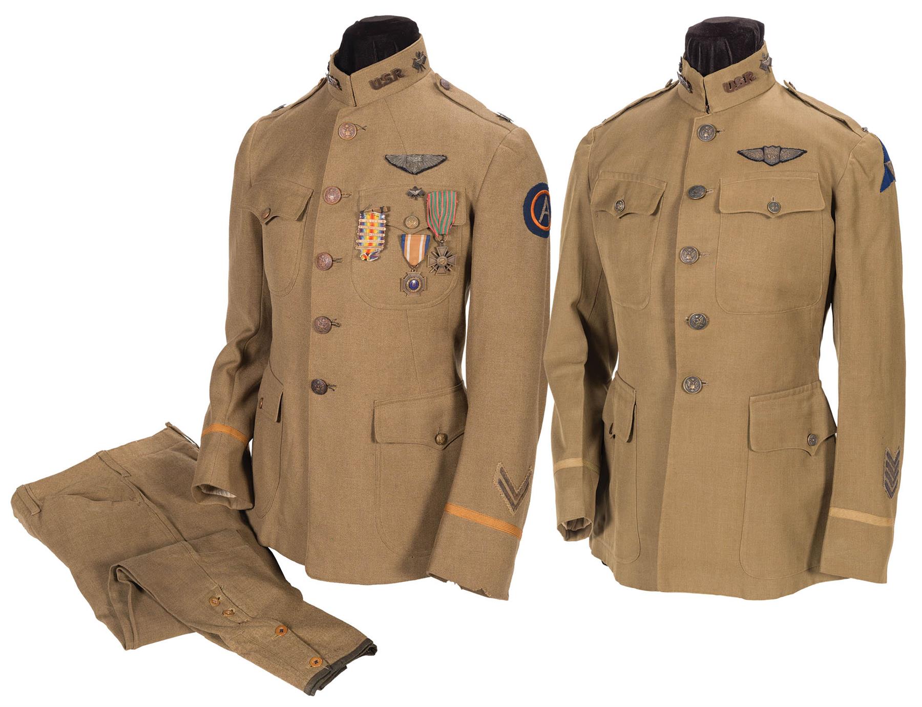 Two WWII Aviation Section/Signal Corps Flight Officer Uniforms | Rock ...