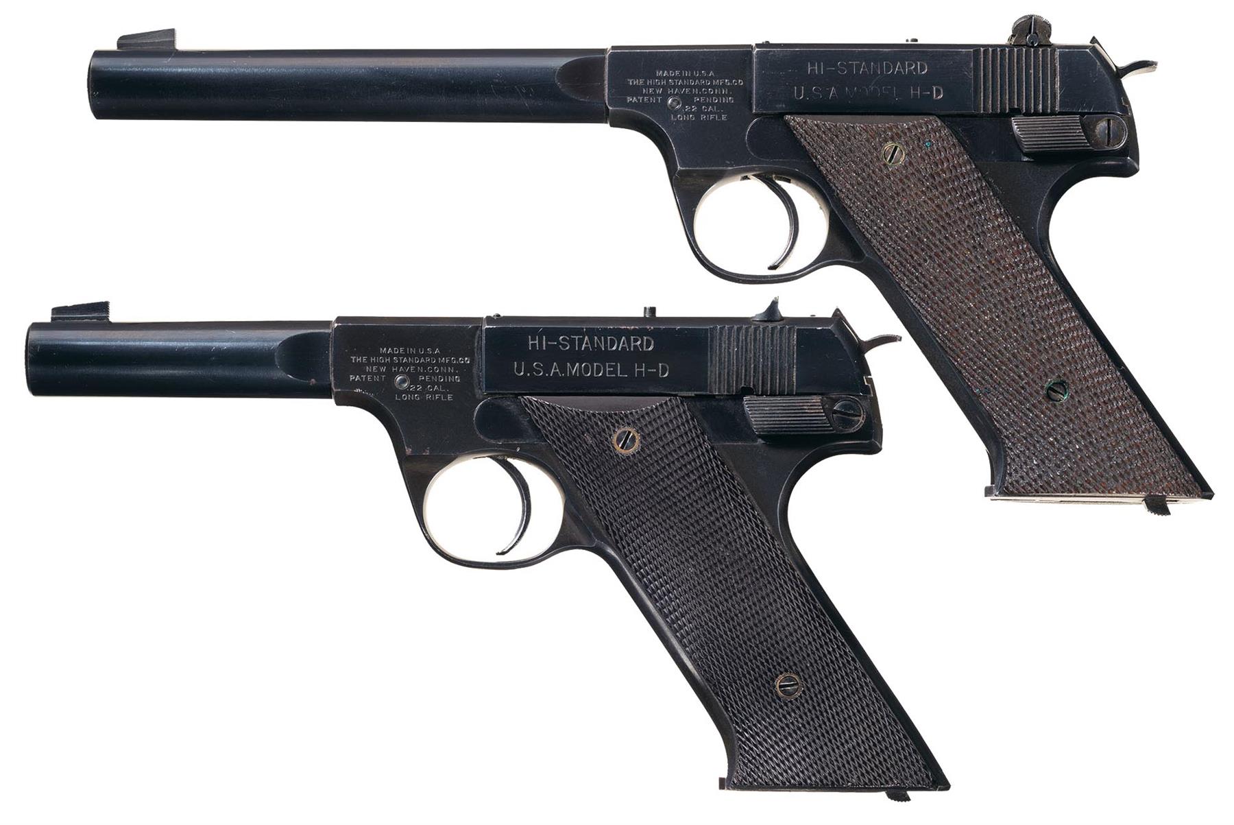 Two World War II U.S. Property Marked High Standard Pistols | Rock ...