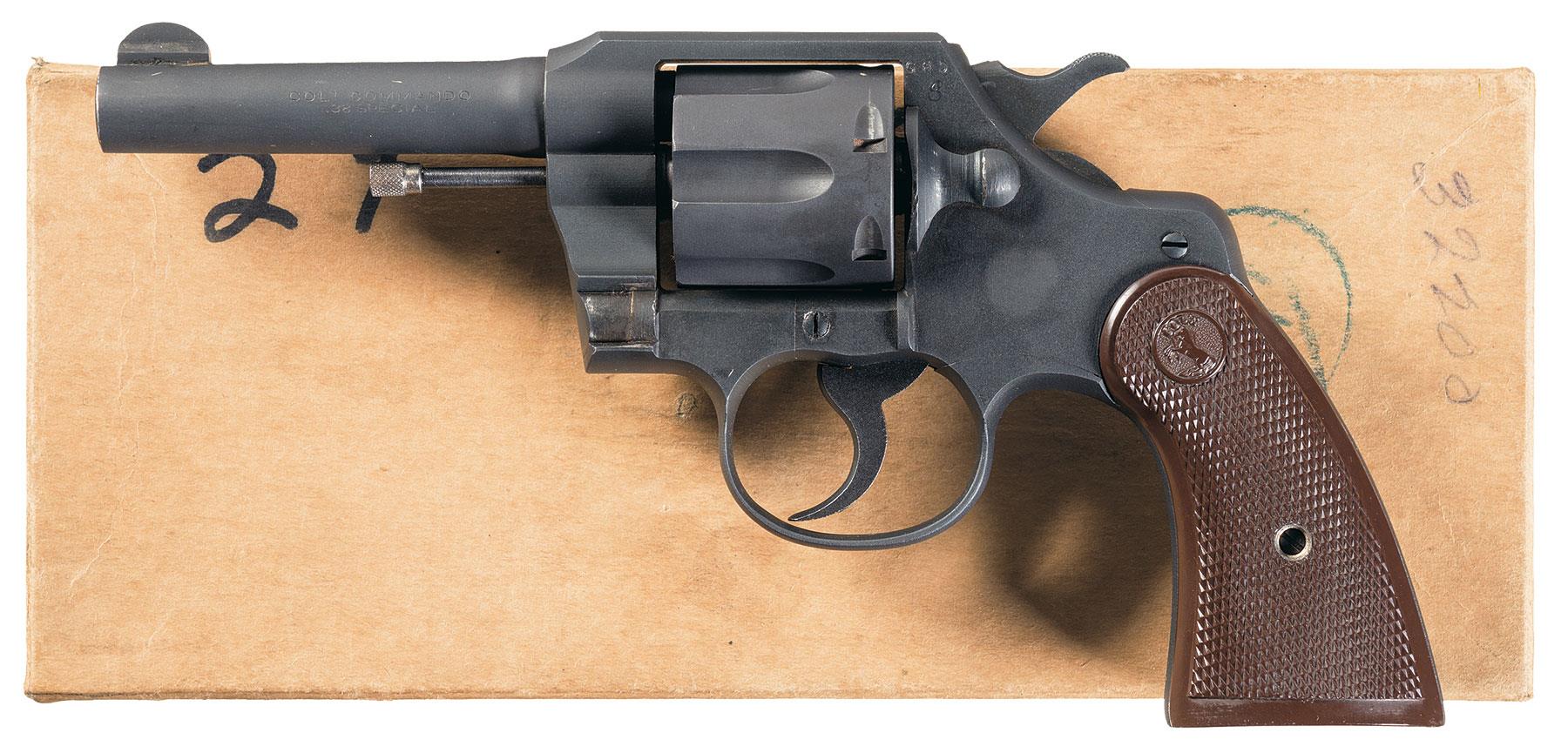 World War II U.S. Colt Commando Double Action Revolver with Box | Rock ...