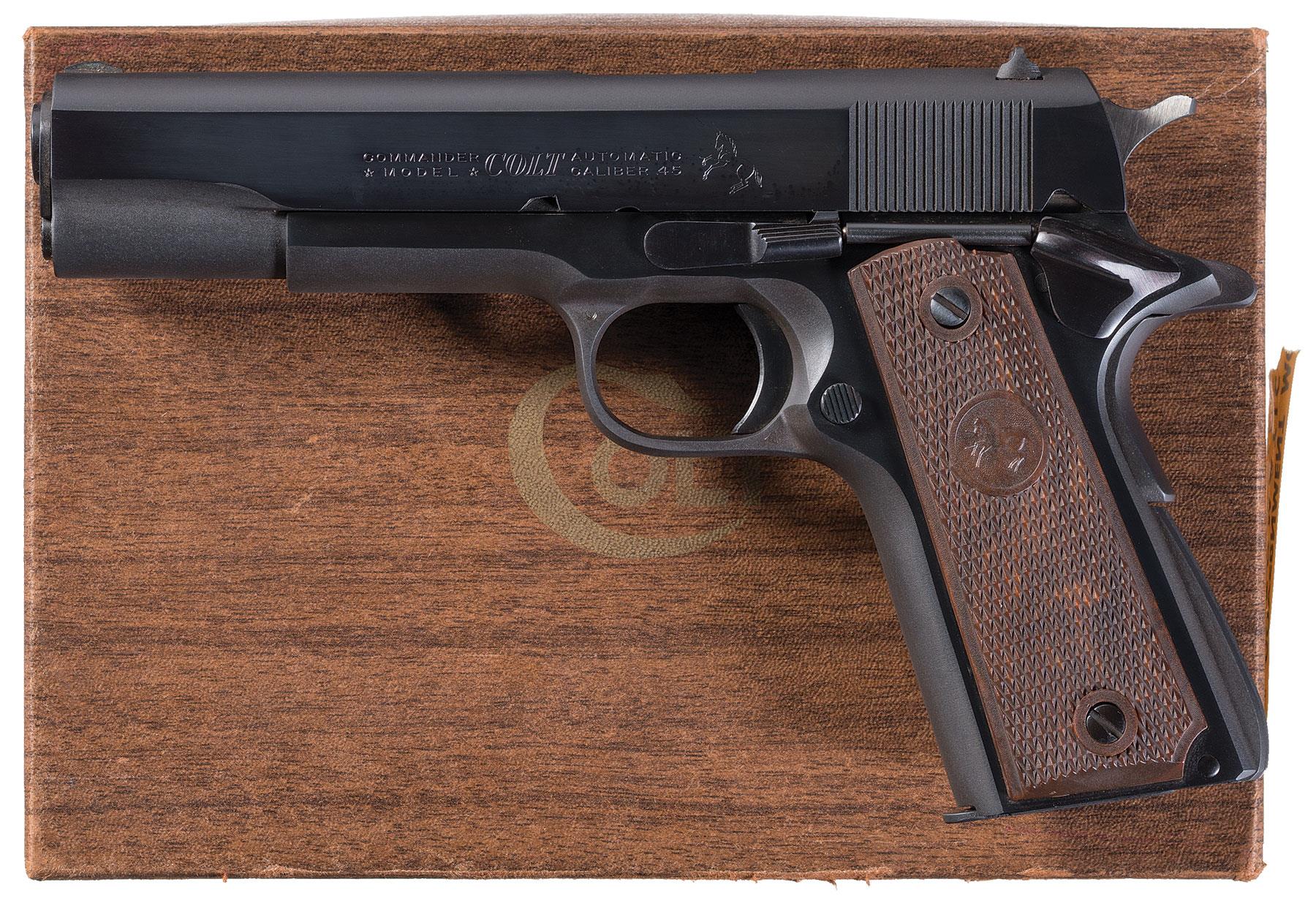 Late Colt Commander Model Semi-Automatic Pistol with Box | Rock Island ...