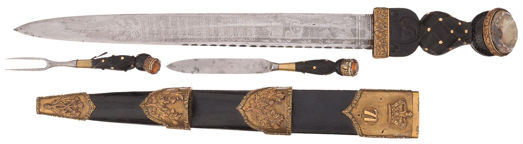 Highland Regiment Decorated Scottish Dirk Set | Rock Island Auction