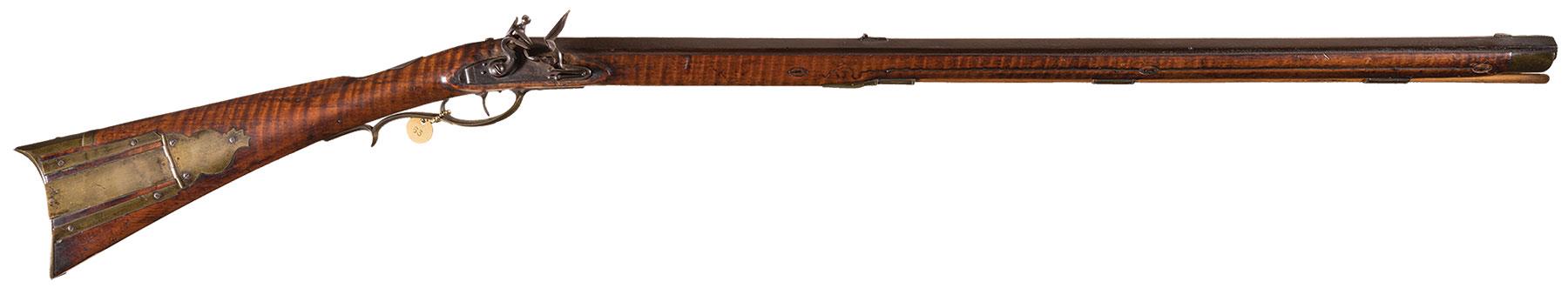 Flintlock American Long Rifle with Relief Carved Stock | Rock Island ...
