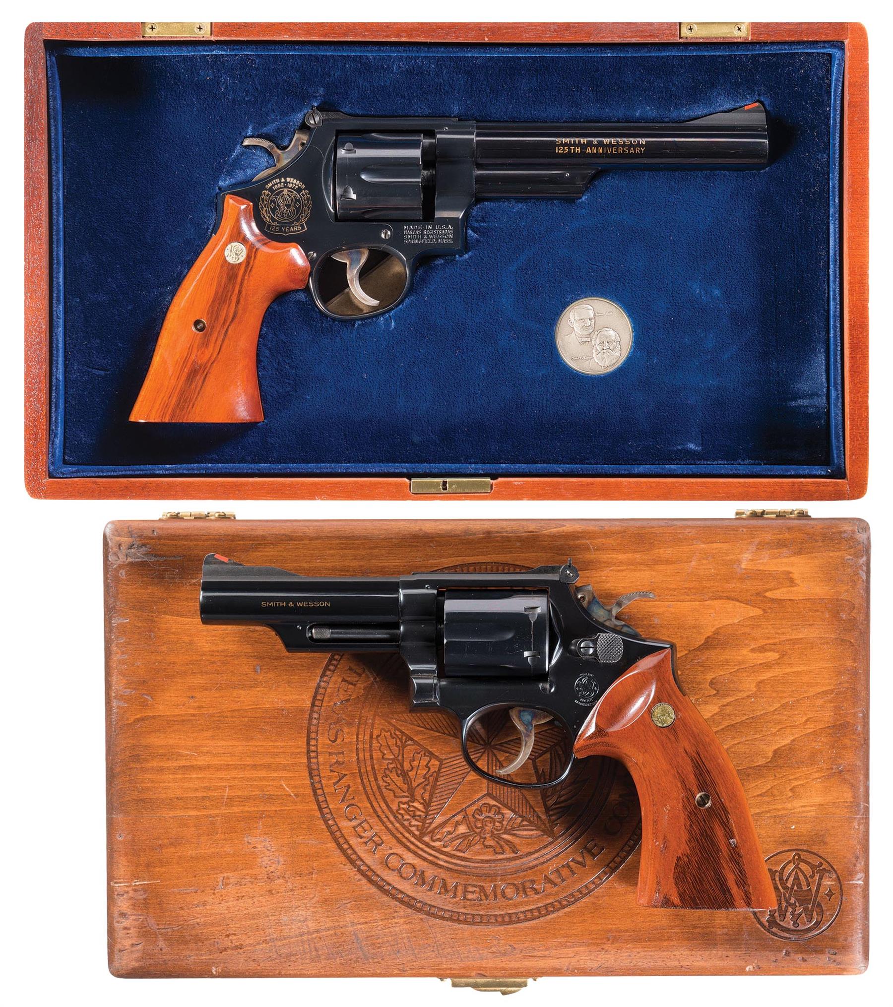 Two Cased Smith & Wesson Commemorative Double Action Revolvers | Rock ...