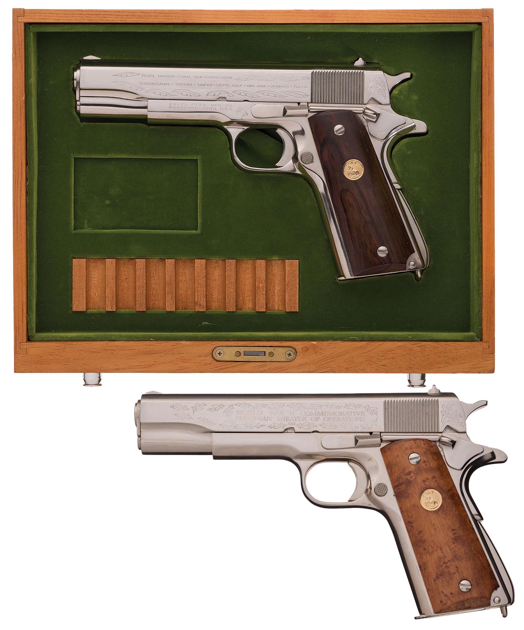 Two Colt Model 1911A1 World War II Commemoratives | Rock Island Auction