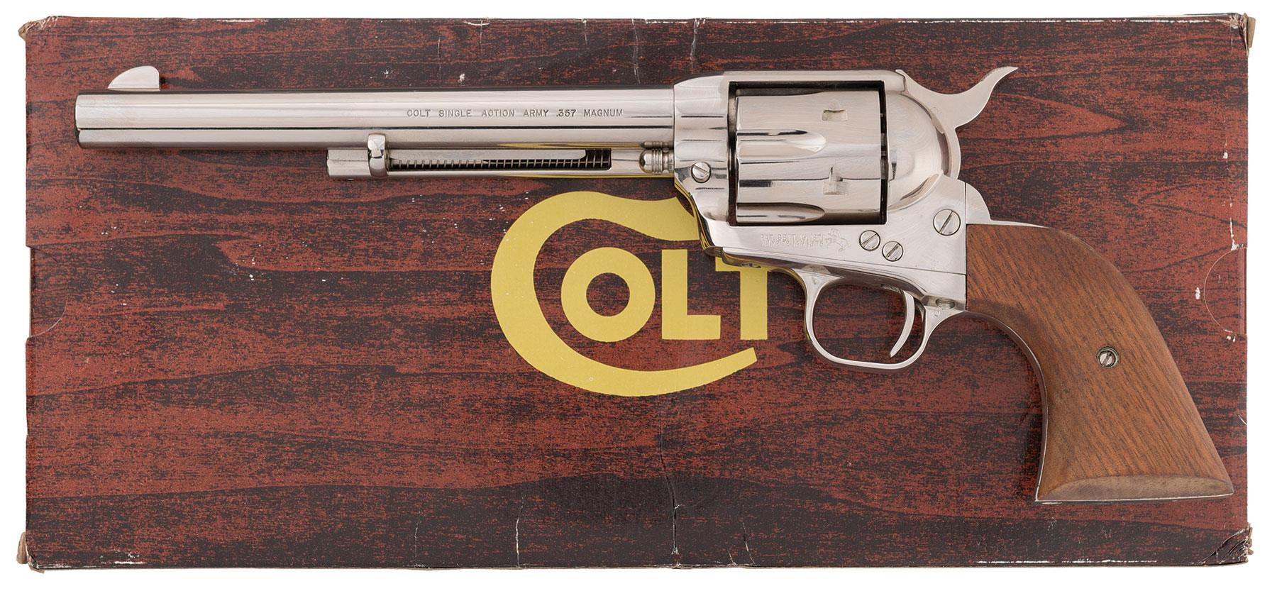 Nickel Plated .357 Magnum Colt 3rd Gen. Single Action Army | Rock ...