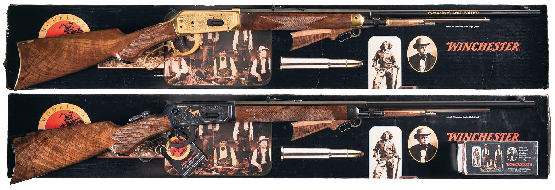 Two Winchester Model 94 Limited Edition Centennial Rifles | Rock Island ...