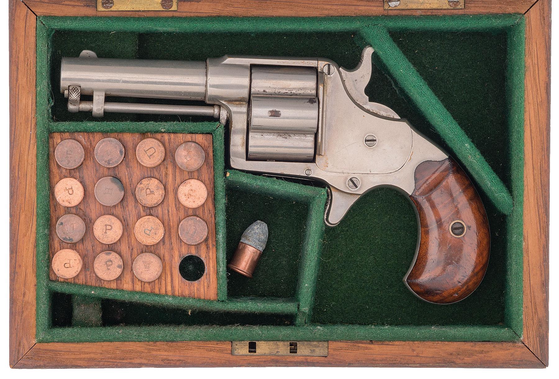 Early Production Cased Colt House Model Cloverleaf Revolver | Rock ...