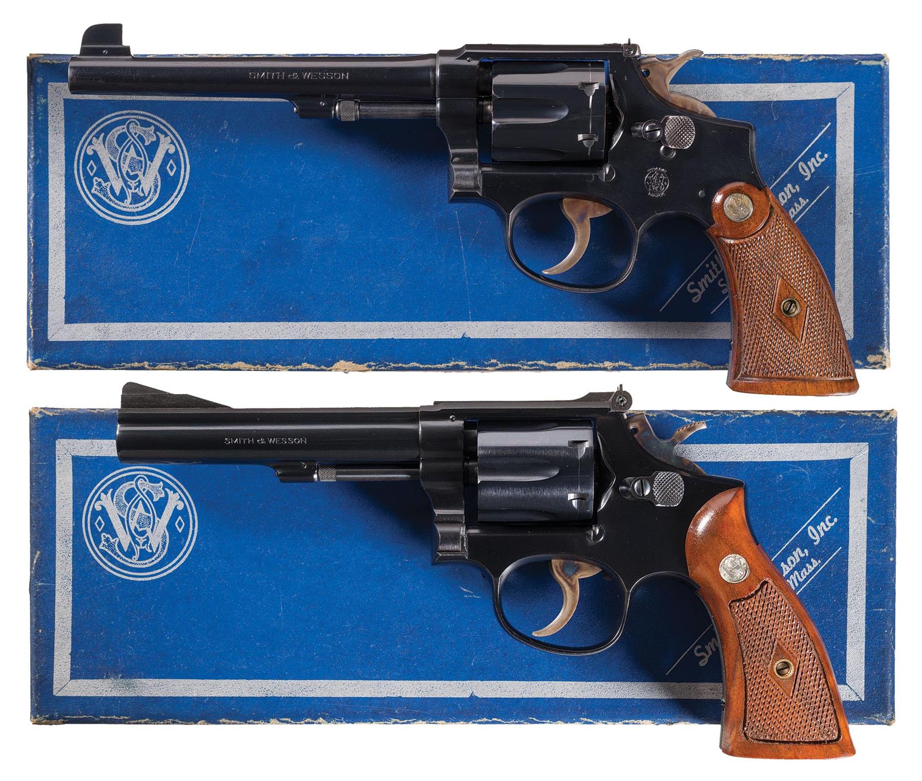 Two Smith & Wesson Revolvers with Boxes | Rock Island Auction