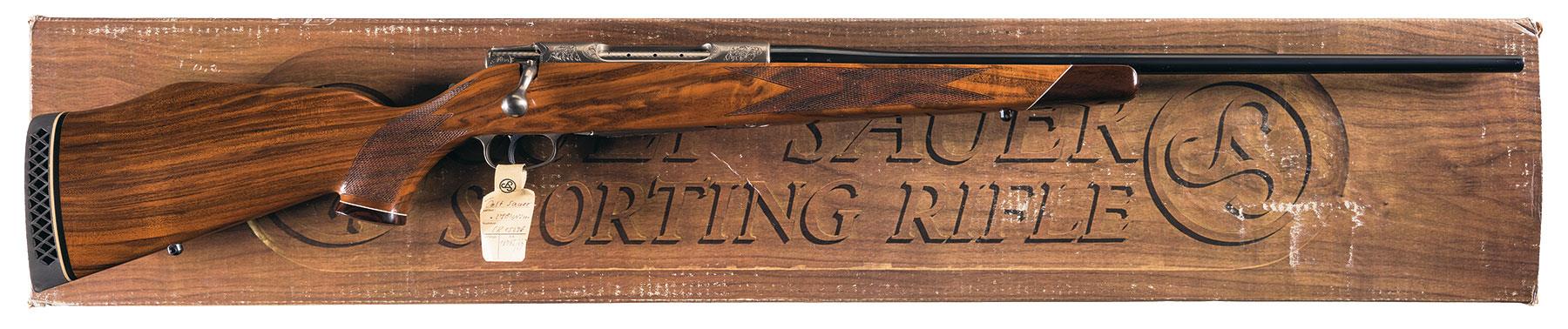 Factory Engraved Colt-Sauer Grade IV Bolt Action Rifle with Box | Rock ...
