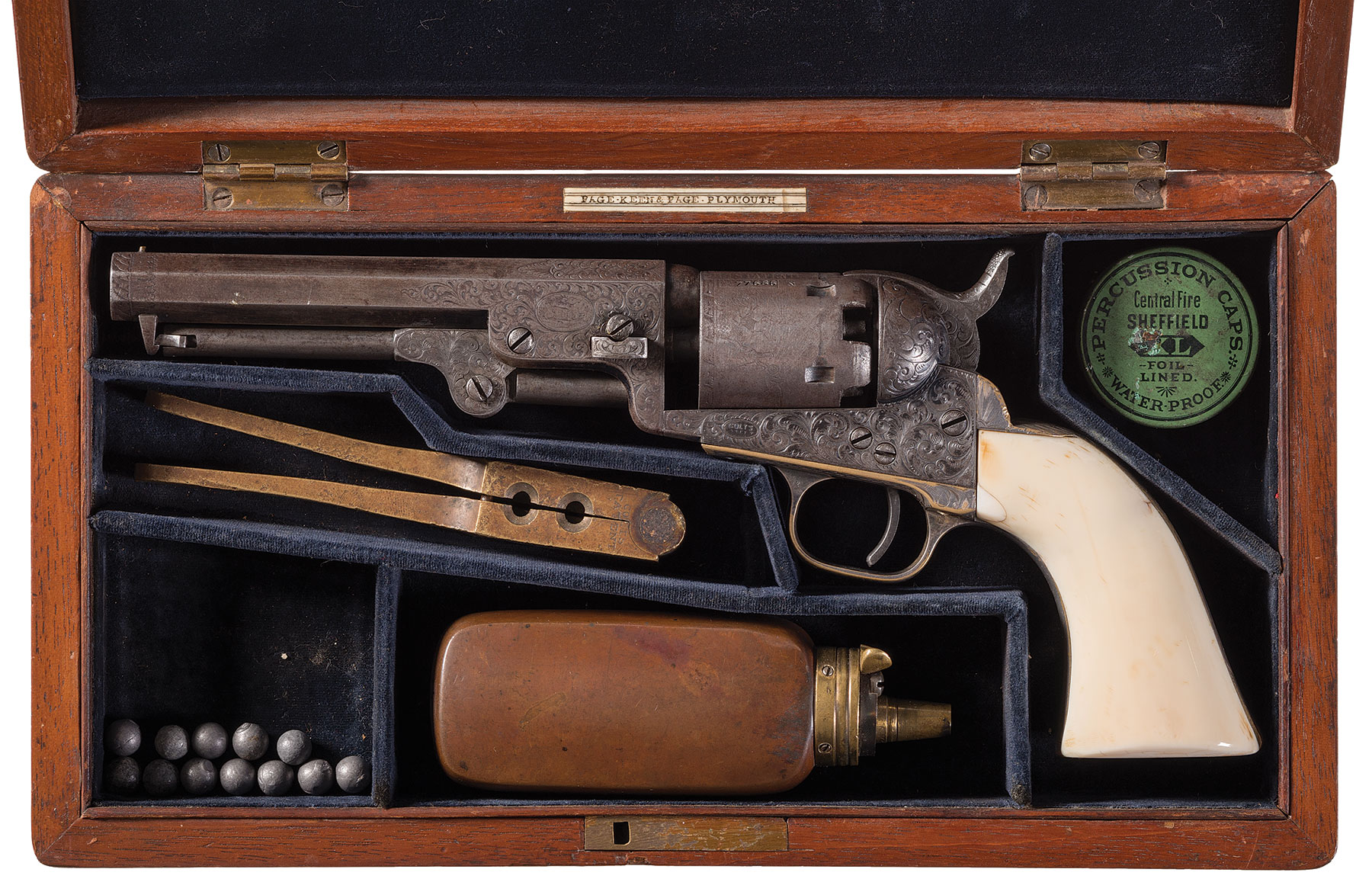 Cased Colt Model 1849 Pocket Revolver with Case | Rock Island Auction