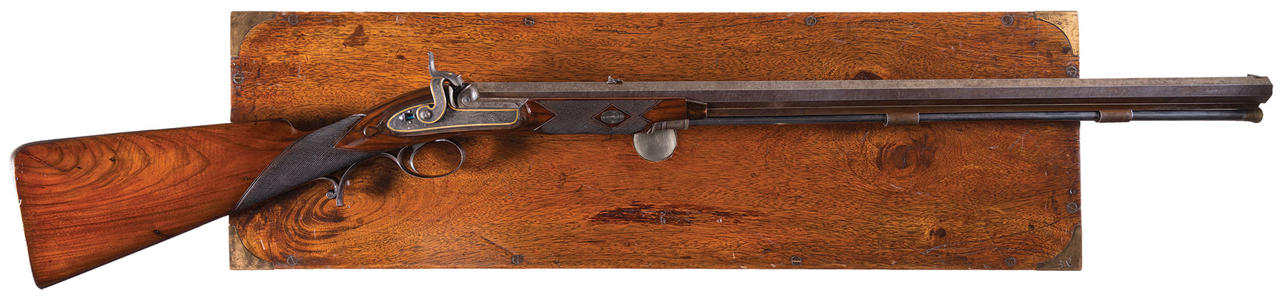 Rajput Gunesh Brunswick Style Rifle with Gold Inlaid Borders | Rock ...