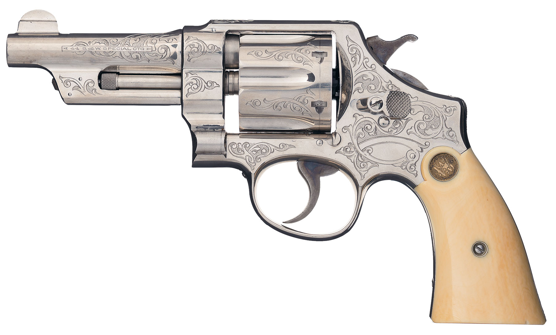 Factory Engraved S&W Triple Lock DA Revolver with Factory Letter | Rock ...