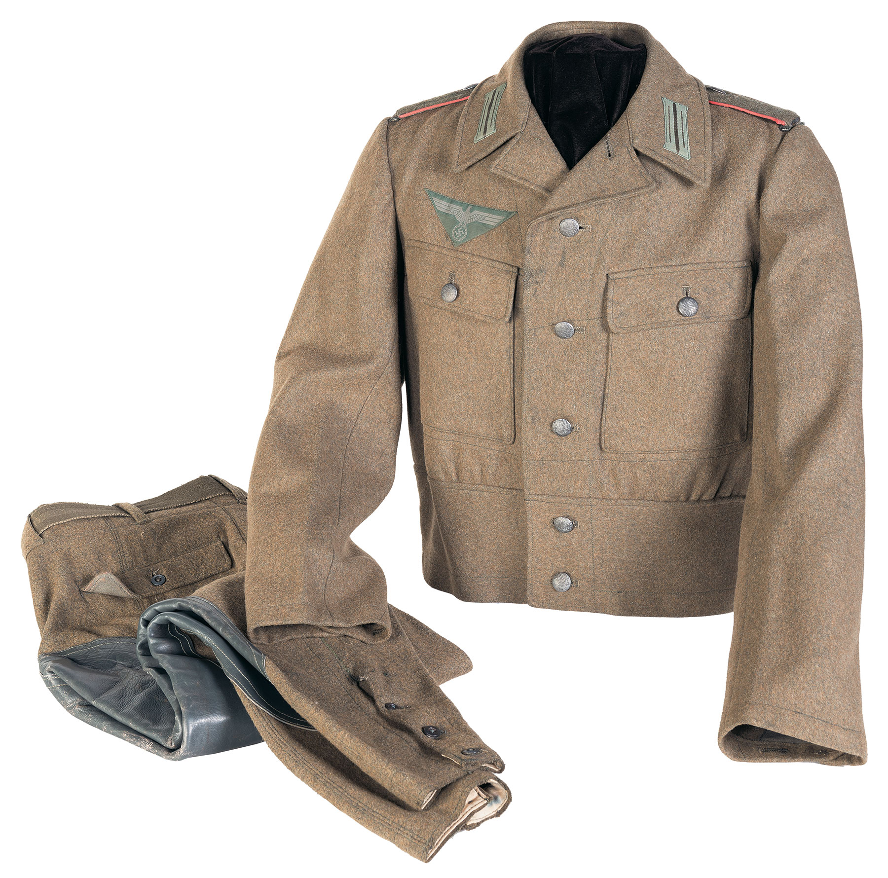 1944 Pattern Nazi Field Tunic with Breeches and Cap | Rock Island Auction