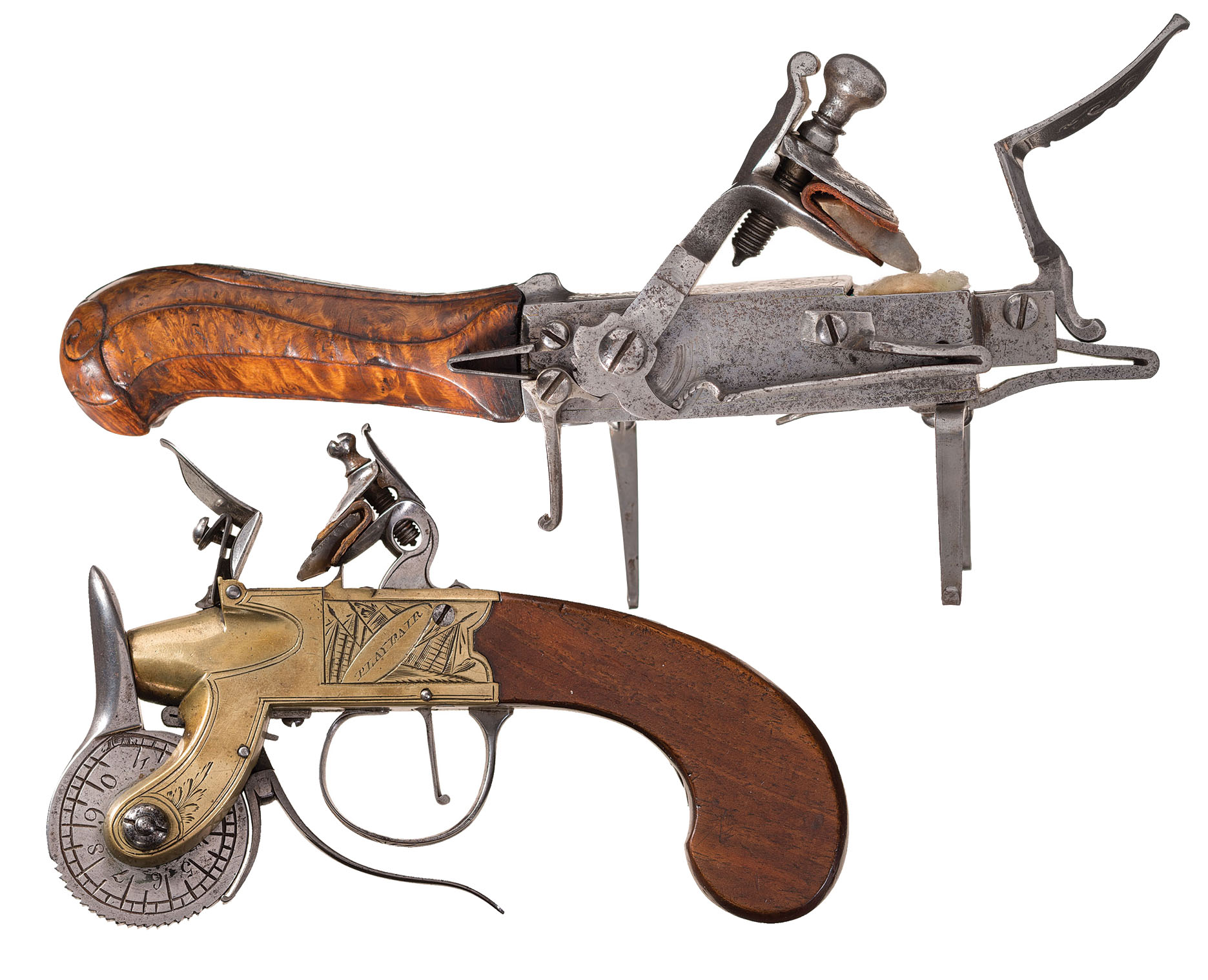 Engraved Flintlock Powder Tester and Tinder Lighter | Rock Island Auction