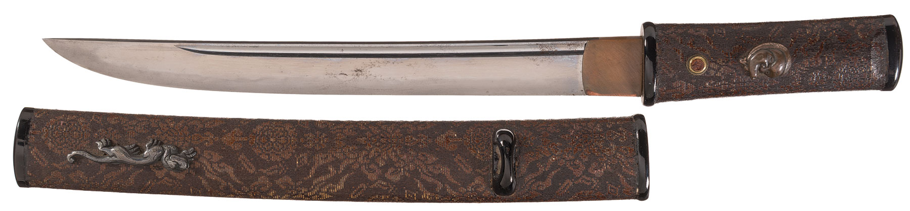 Japanese Tanto-Length Knife with Aikuchi Fittings | Rock Island Auction