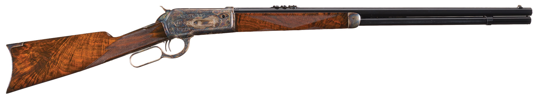 Engraved Winchester 1886 Engraved Lever Action Rifle | Rock Island Auction