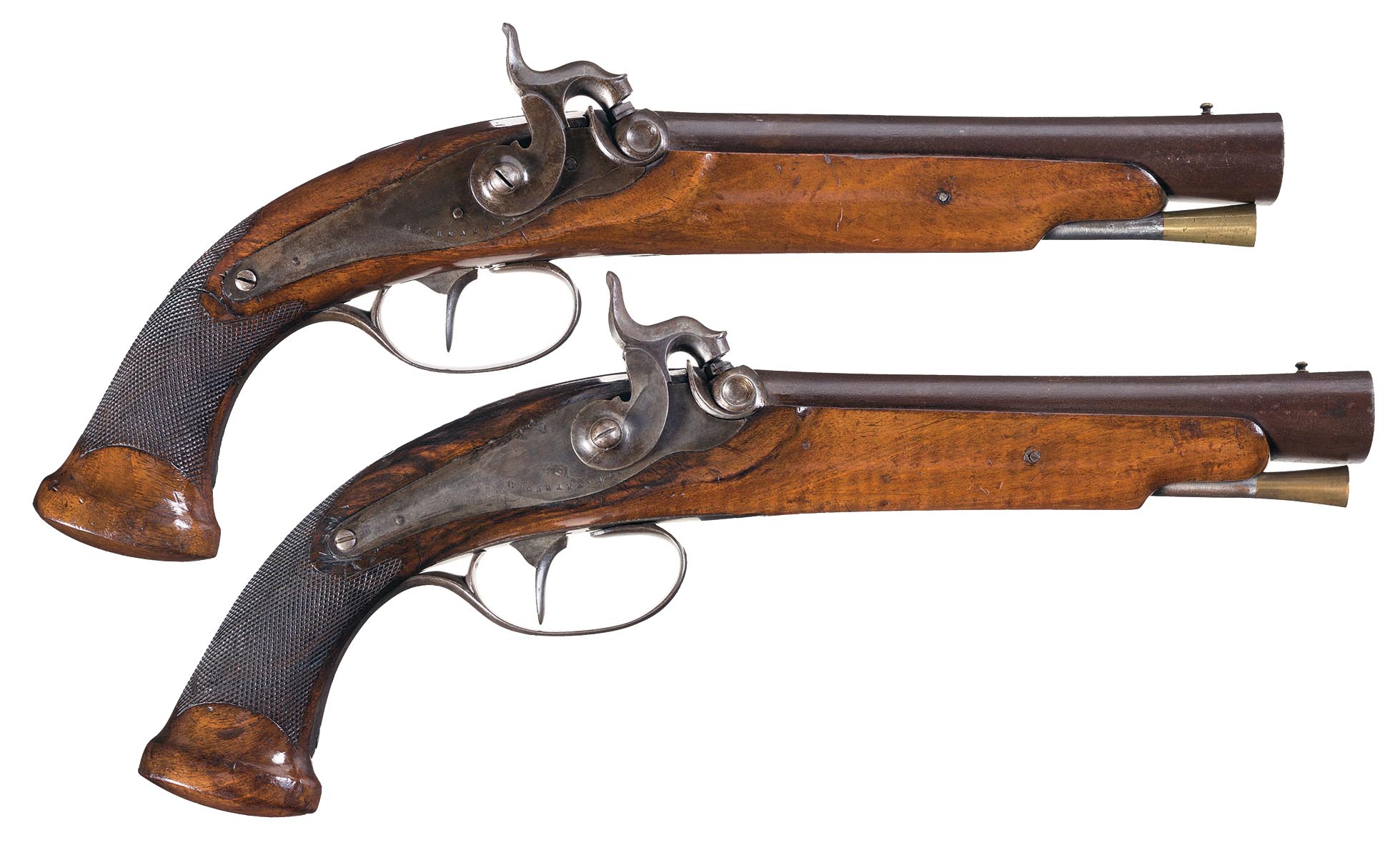 Pair of Wichmann Eliptical Blunderbuss Percussion Pistols | Rock Island ... Pair of Wichmann Eliptical Blunderbuss Percussion Pistols | Rock Island ...