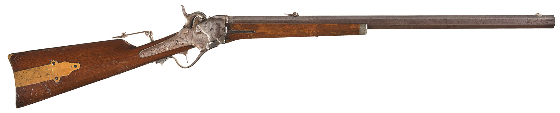 Scarce Sharps Model 1851 'Box Lock' Percussion Sporting Rifle | Rock ...