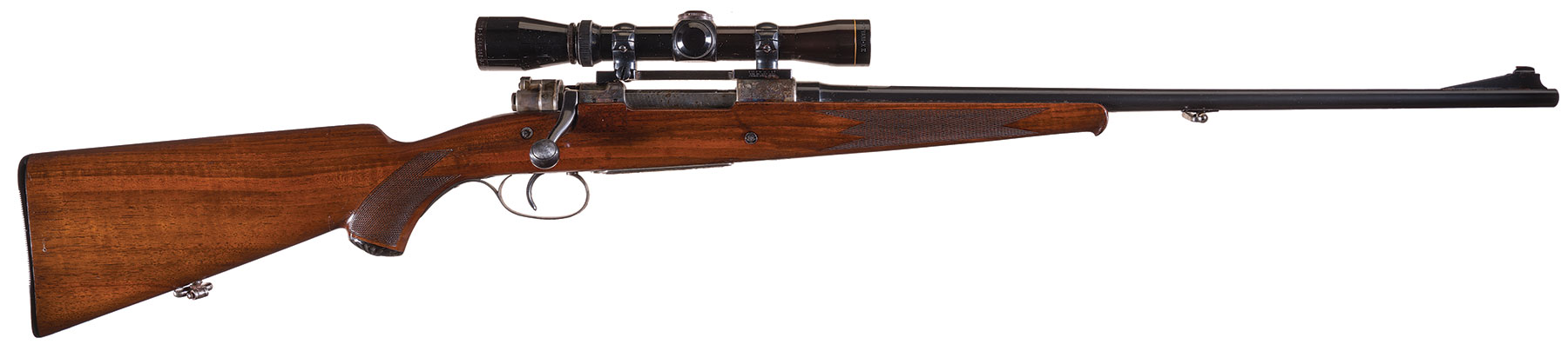 Engraved German Mauser Sporting Bolt Action Rifle with Scope | Rock ...