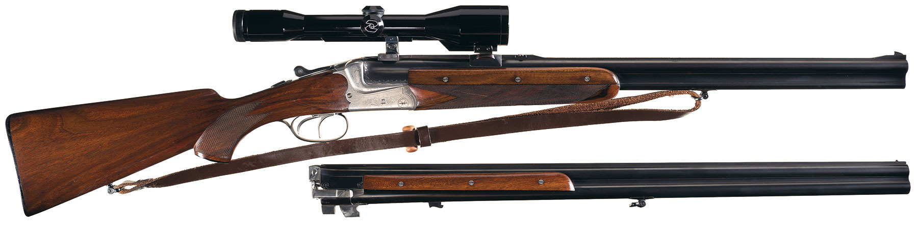 Engraved Gebruder Merkel Model 210 Over/Under Combination Gun | Rock ...