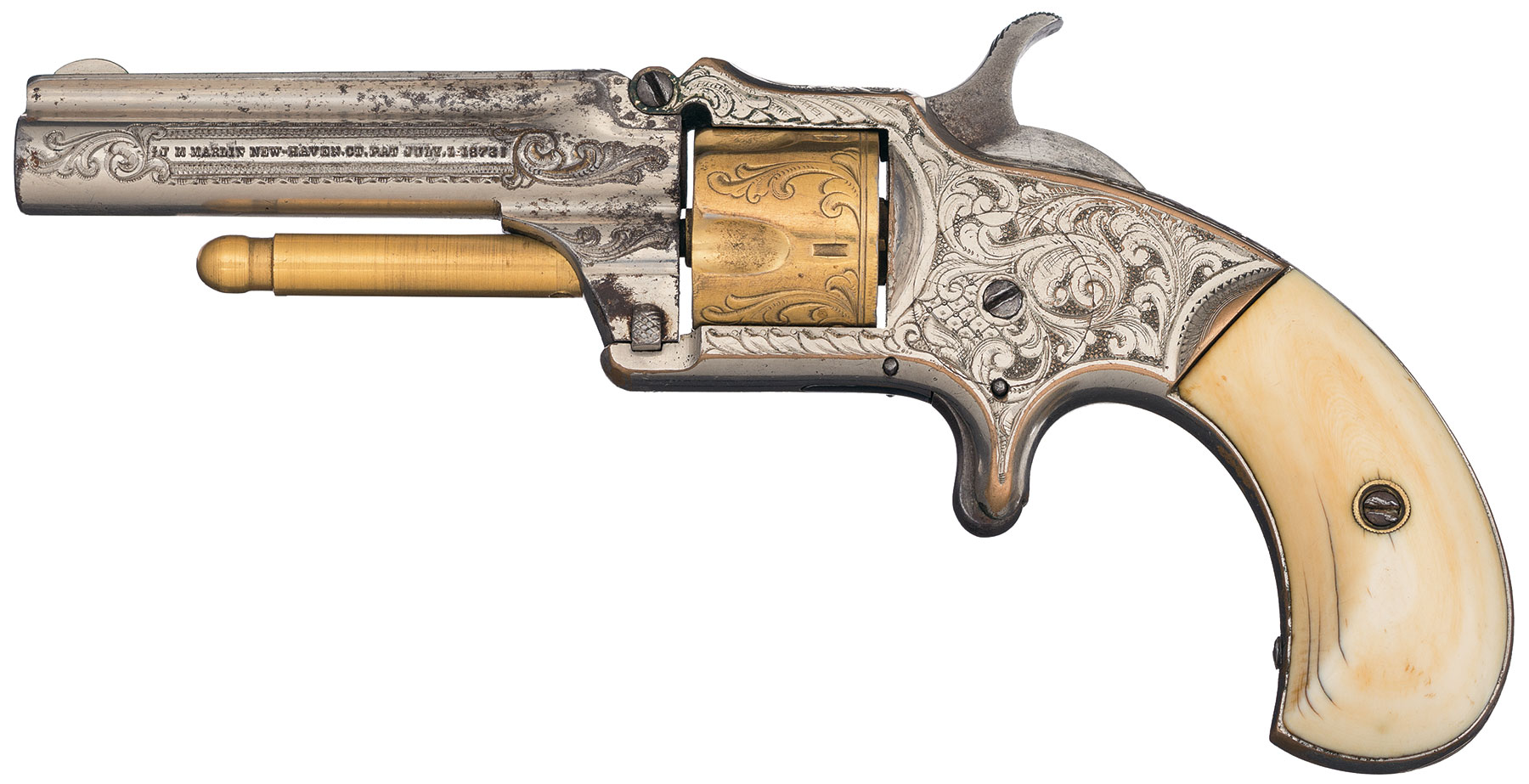 Engraved Marlin XXX Standard 1873 Revolver | Rock Island Auction