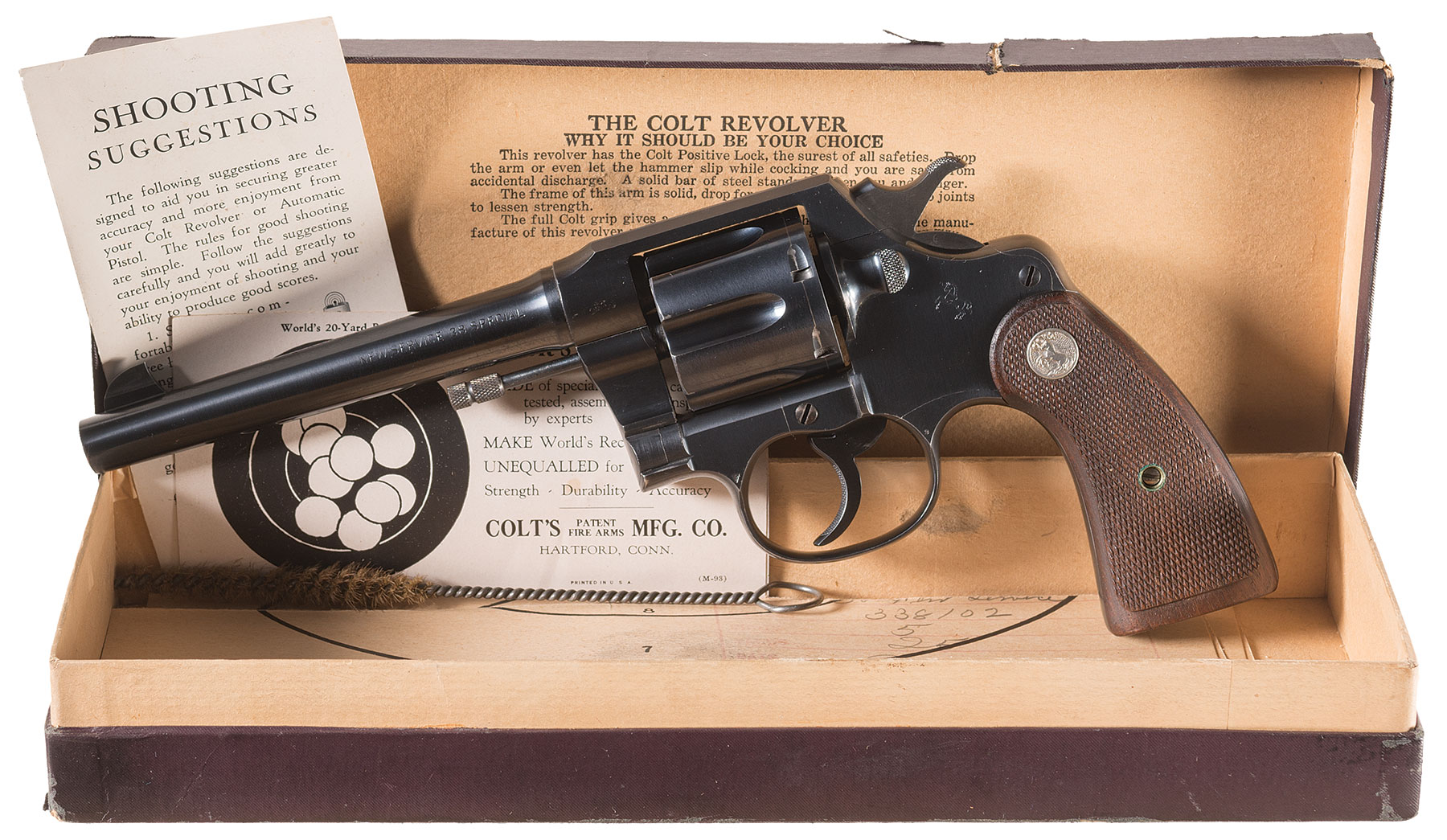 Colt New Service Double Action Revolver with Box | Rock Island Auction