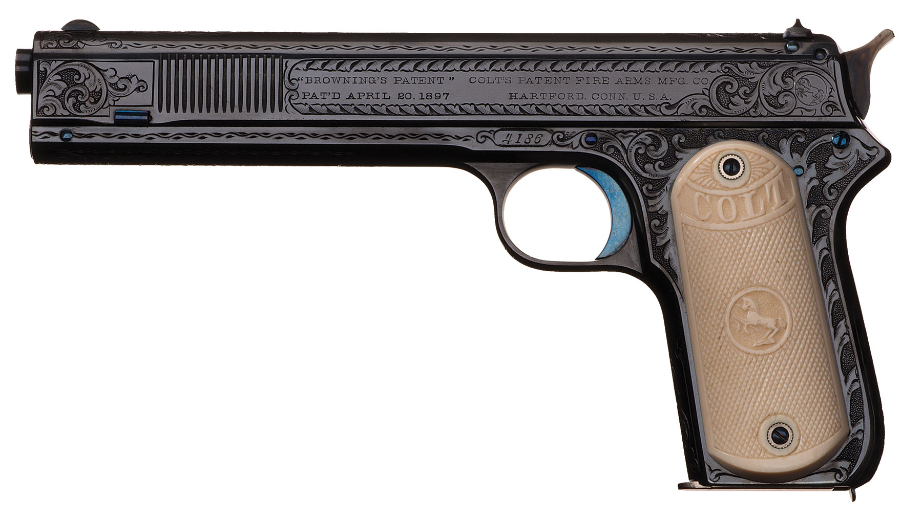Engraved Colt Model 1902 (Sporting) Semi-Automatic Pistol | Rock Island ...