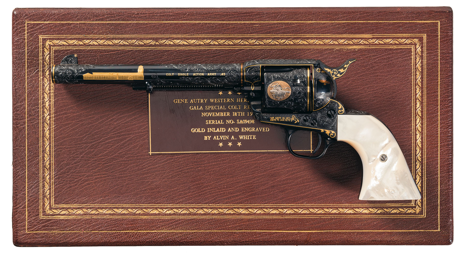 A. White's Autry Museum Gala Colt Single Action Army Revolver | Rock ...