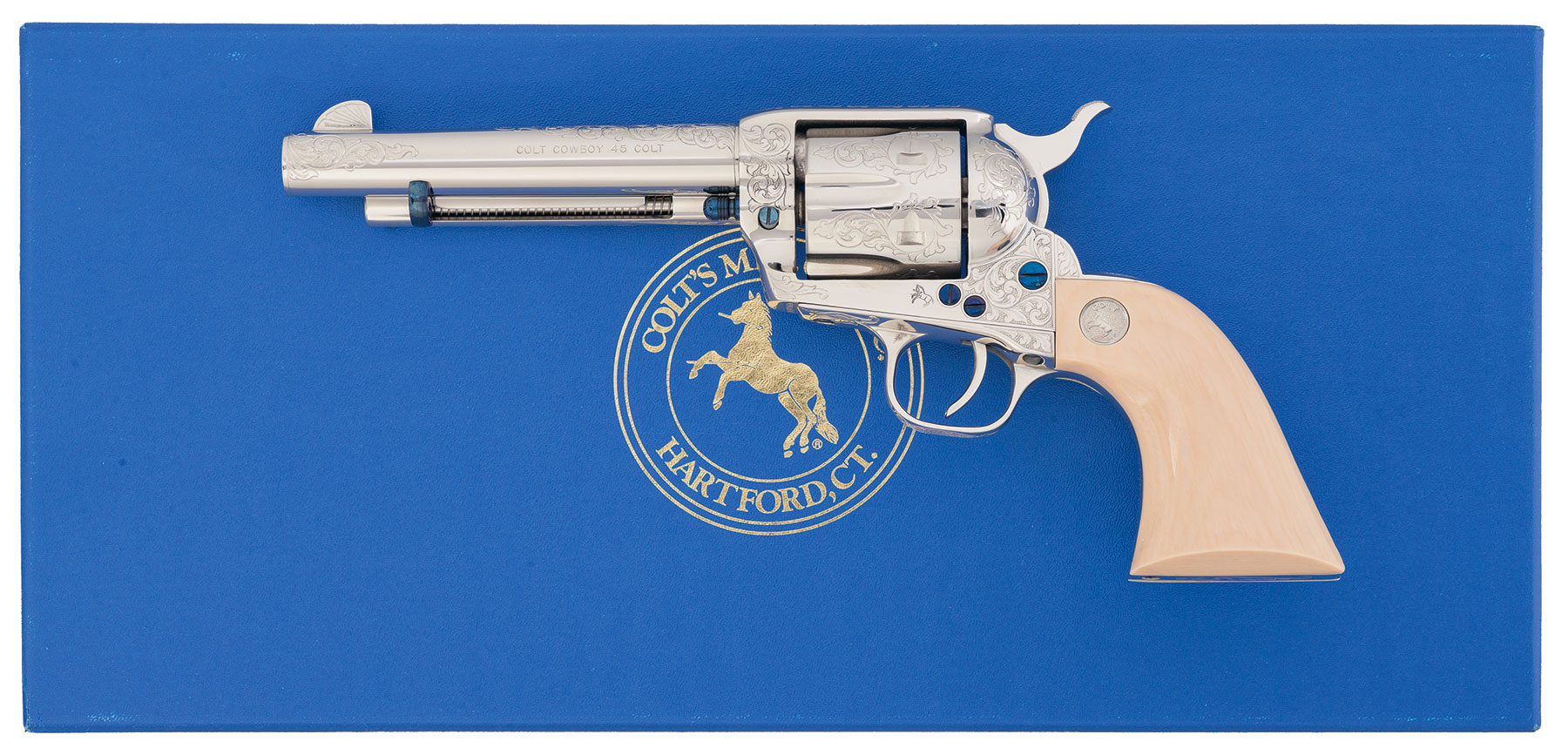 Adams Engraved Colt Cowboy Single Action Army Revolver Show Gun | Rock ...