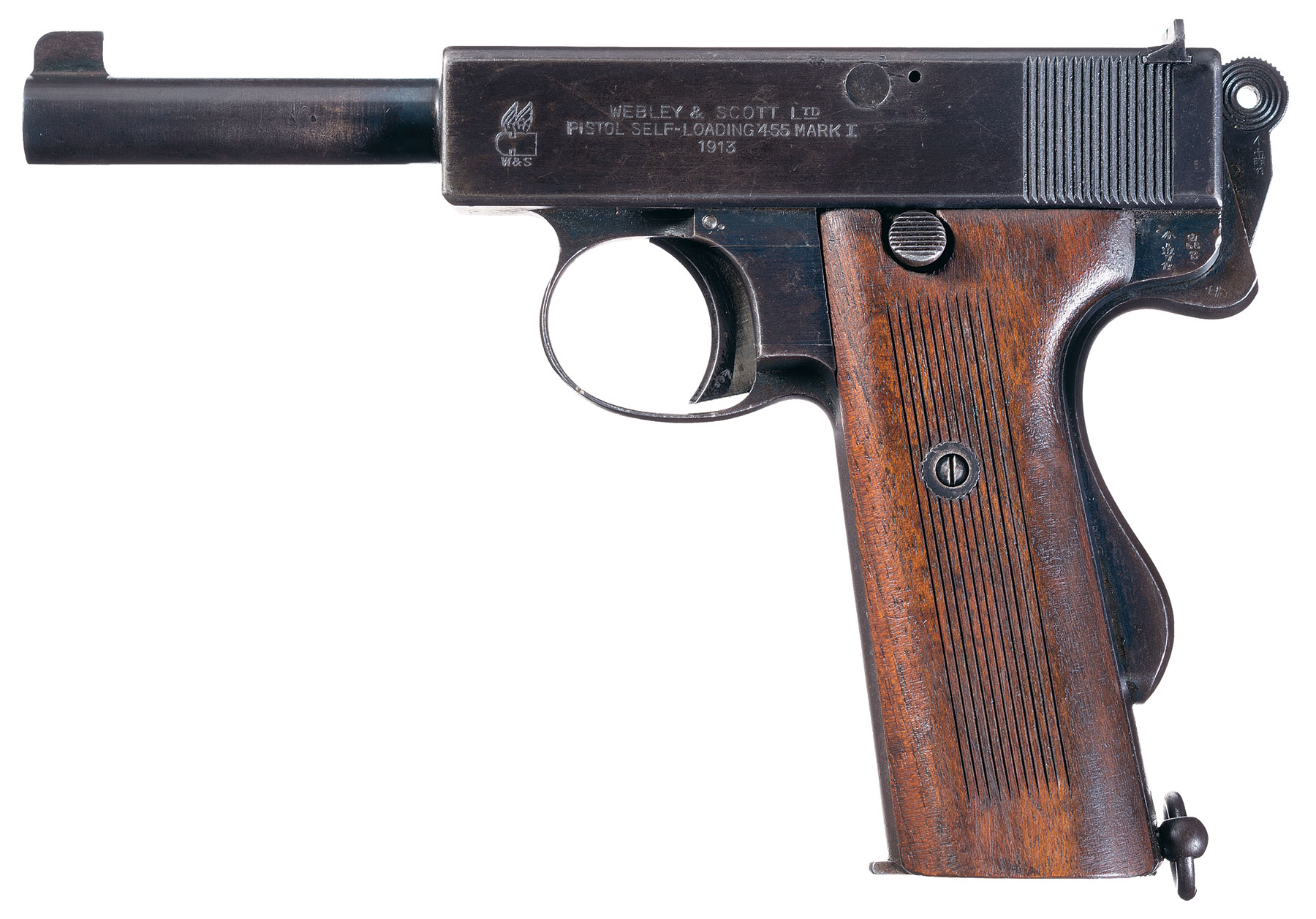 Webley & Scott Mark I Semi-Automatic Pistol | Rock Island Auction
