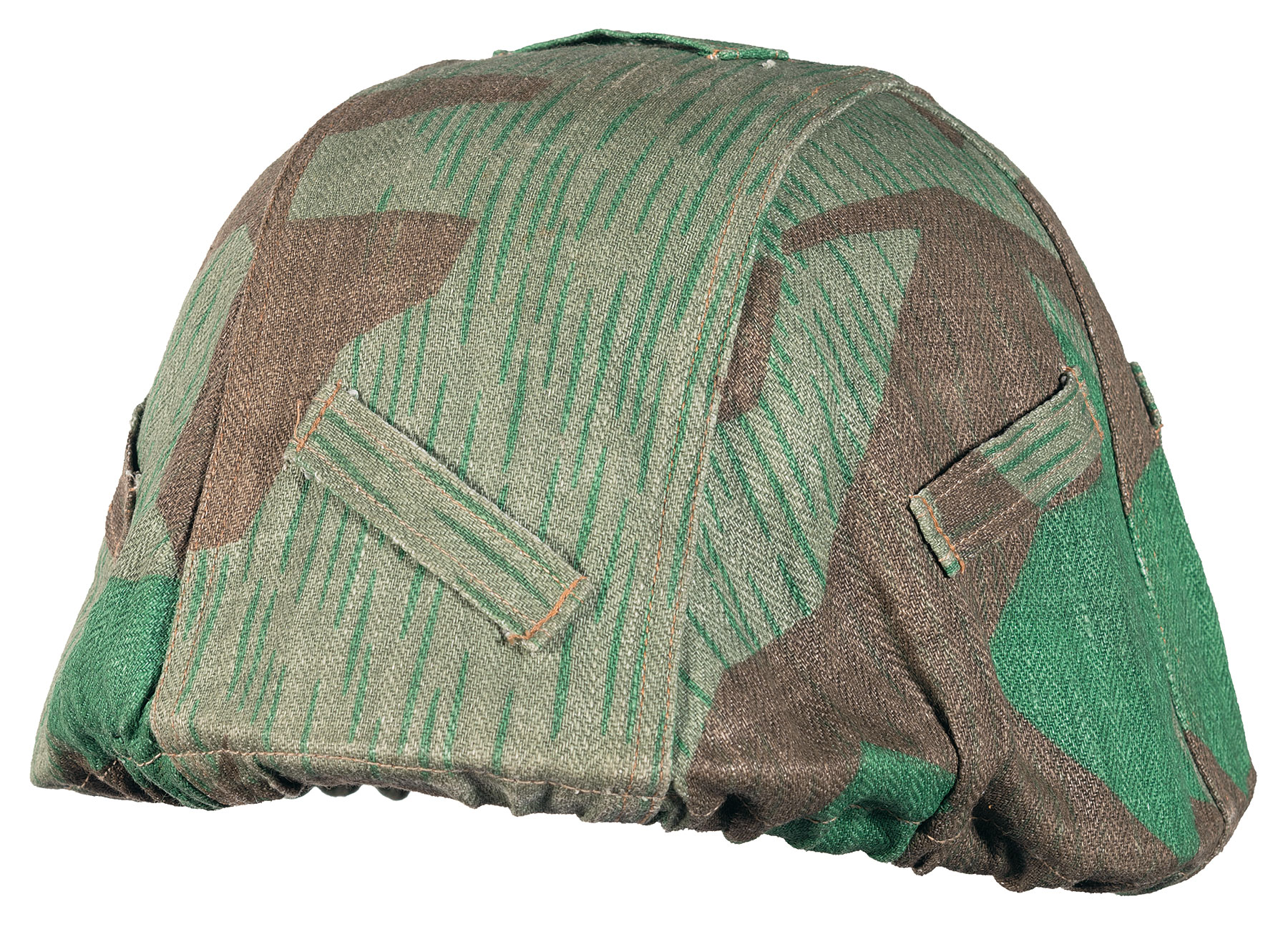 Scarce HBT Splittermuster Camo Helmet Cover w/M42 Helmet | Rock Island ...