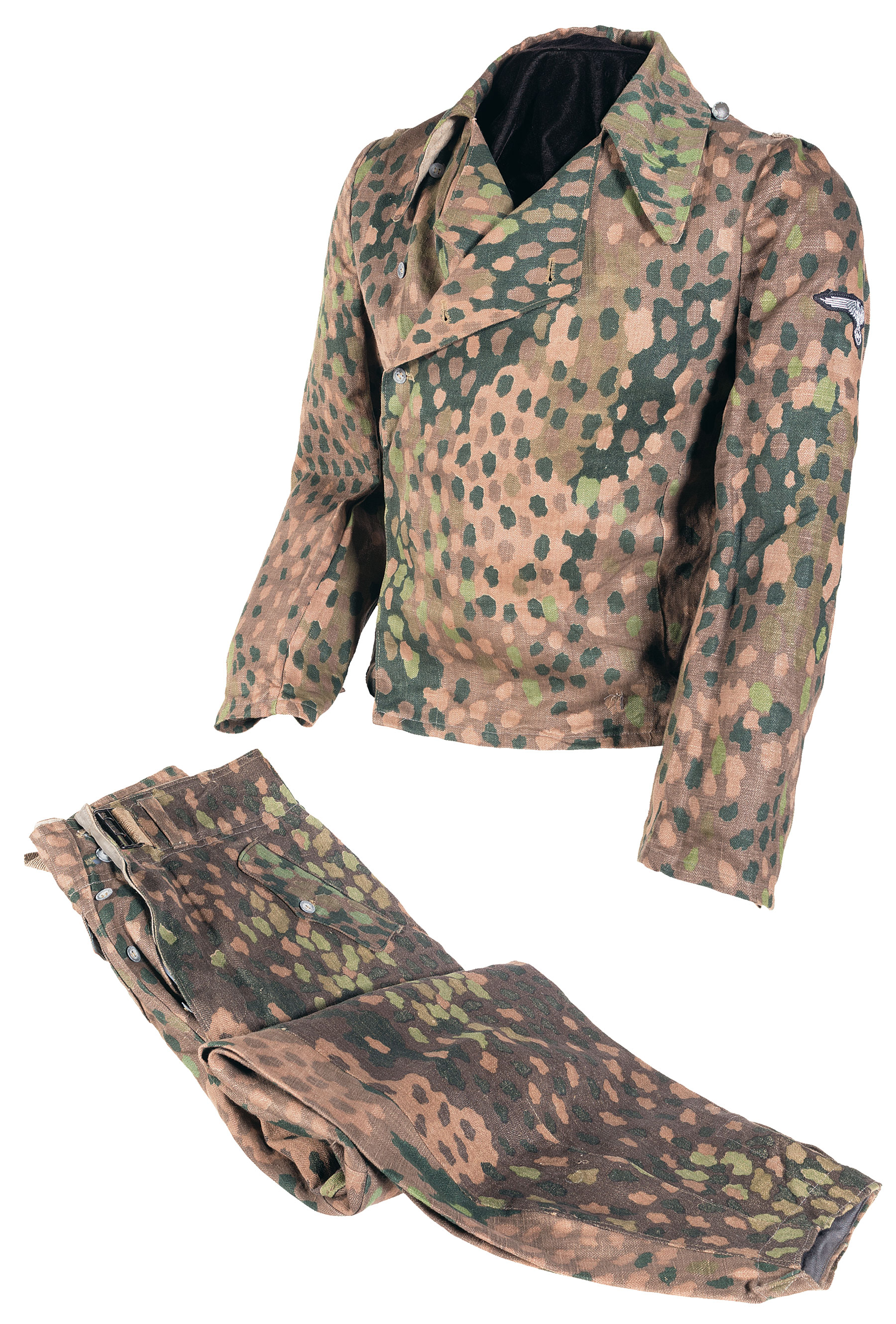 SS-Style Panzer Tunic and Trousers in 'Dot' Camo | Rock Island Auction
