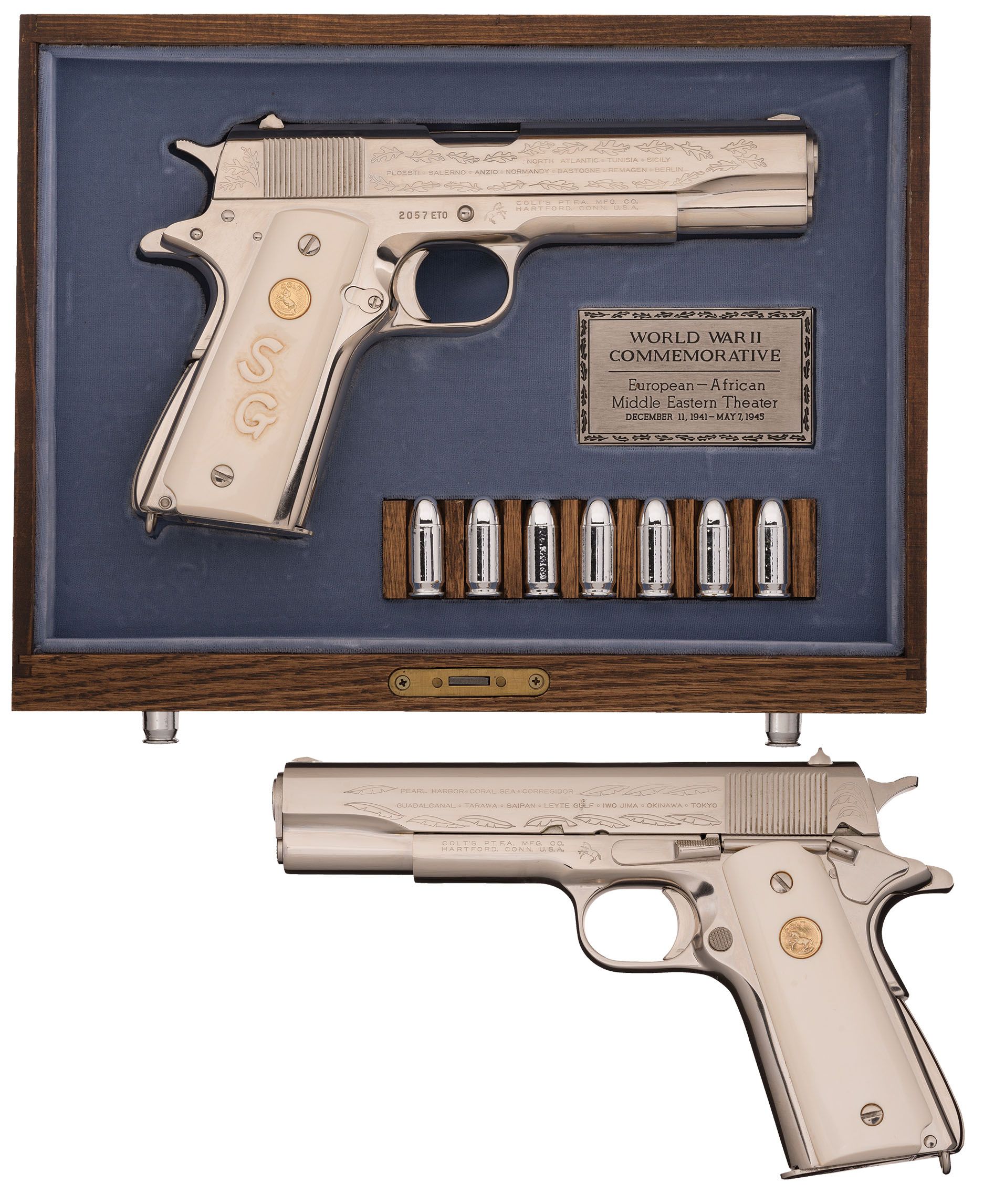 Collector's Lot of Two Matched Colt World War II Commemoratives | Rock ...