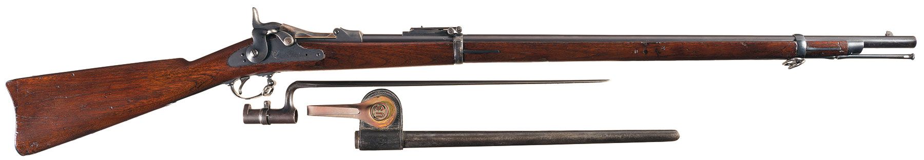 Springfield Model 1884 Trapdoor Rifle with Bayonet and Scabbard | Rock ...