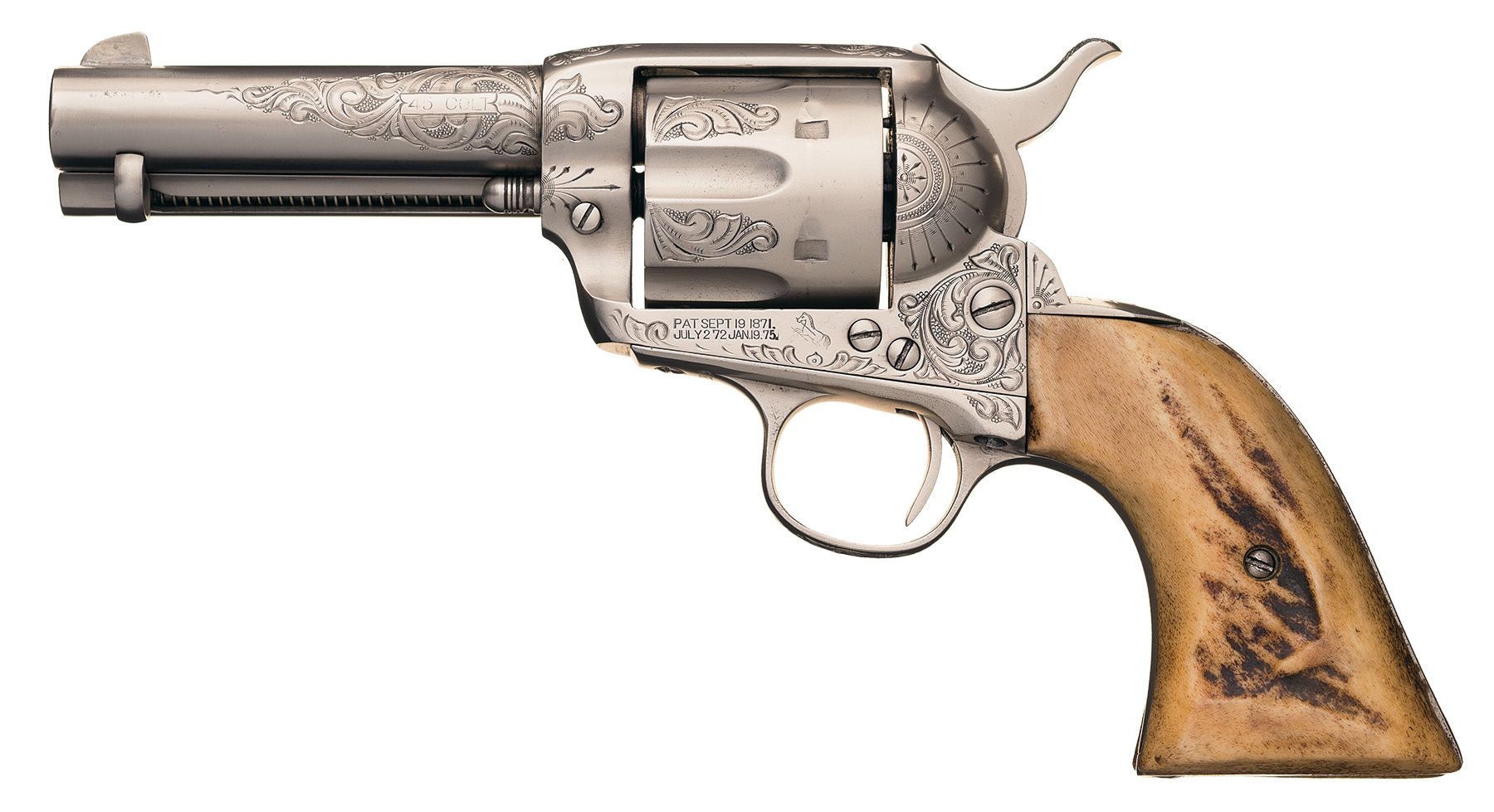 Colt Single Action Army Revolver Owned by Two Texas Rangers | Rock ...