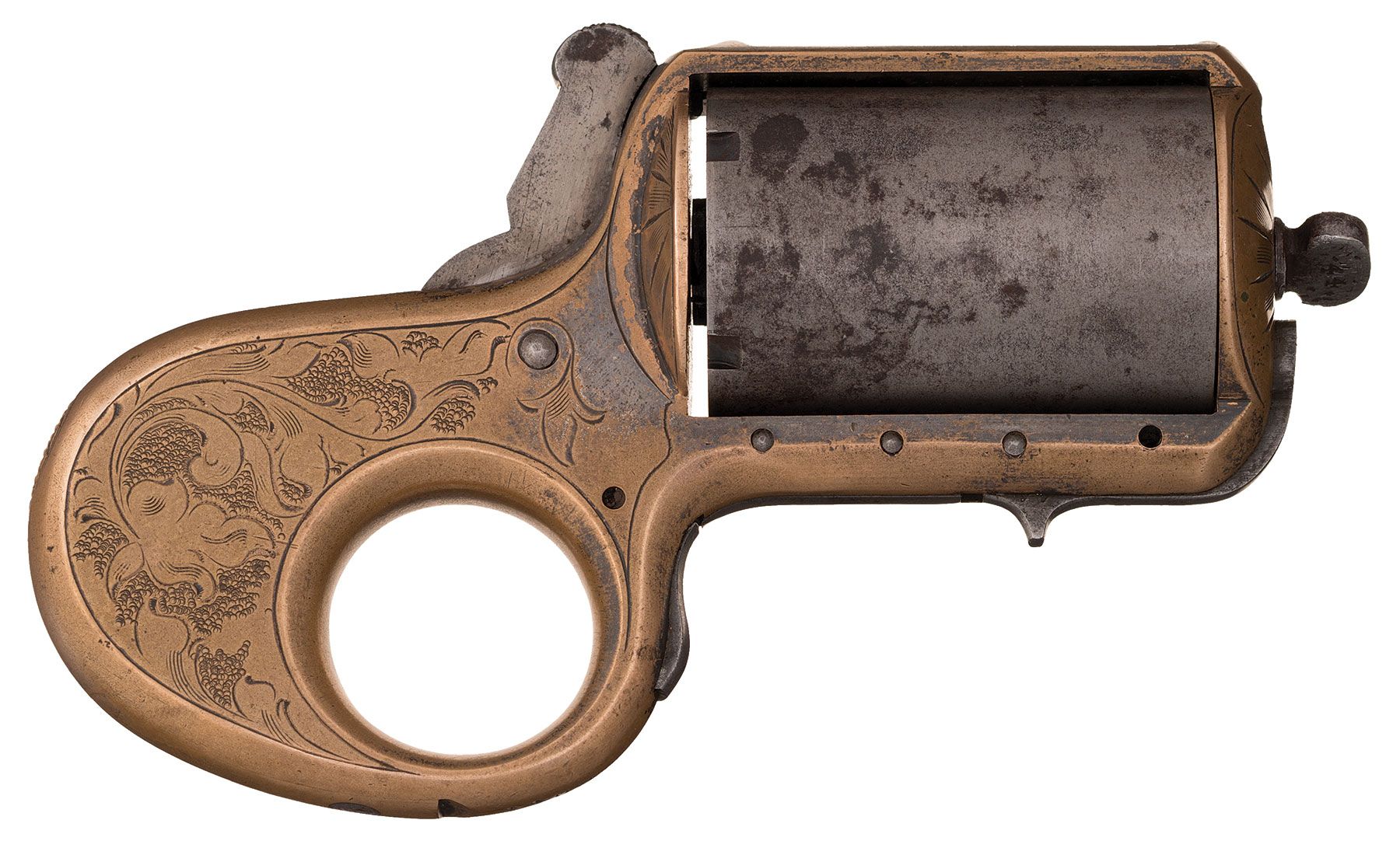 Incredibly Rare James Reid .41 Caliber Knuckle Duster Revolver | Rock ...