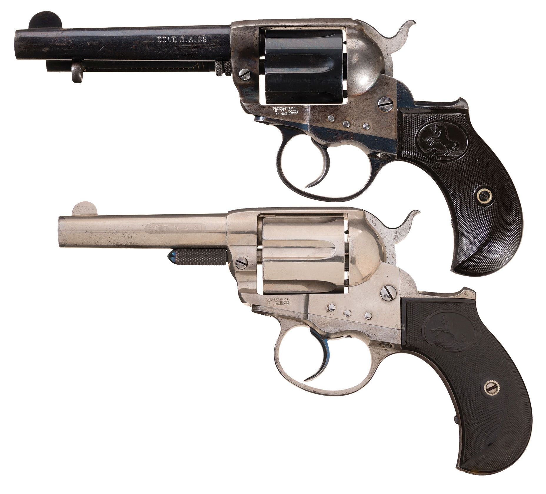 Collector's Lot of Two Antique Colt Model 1877 Revolvers | Rock Island ...