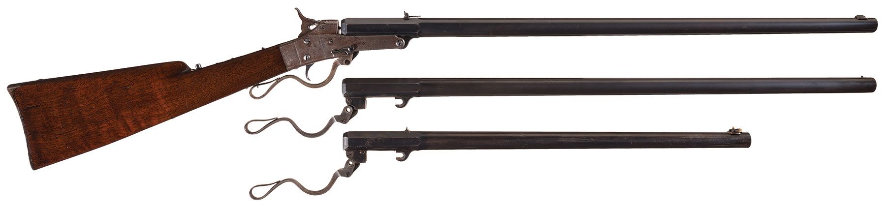 Mass. Arms Co. Maynard Rifle/Shotgun Three Barrel Set | Rock Island Auction