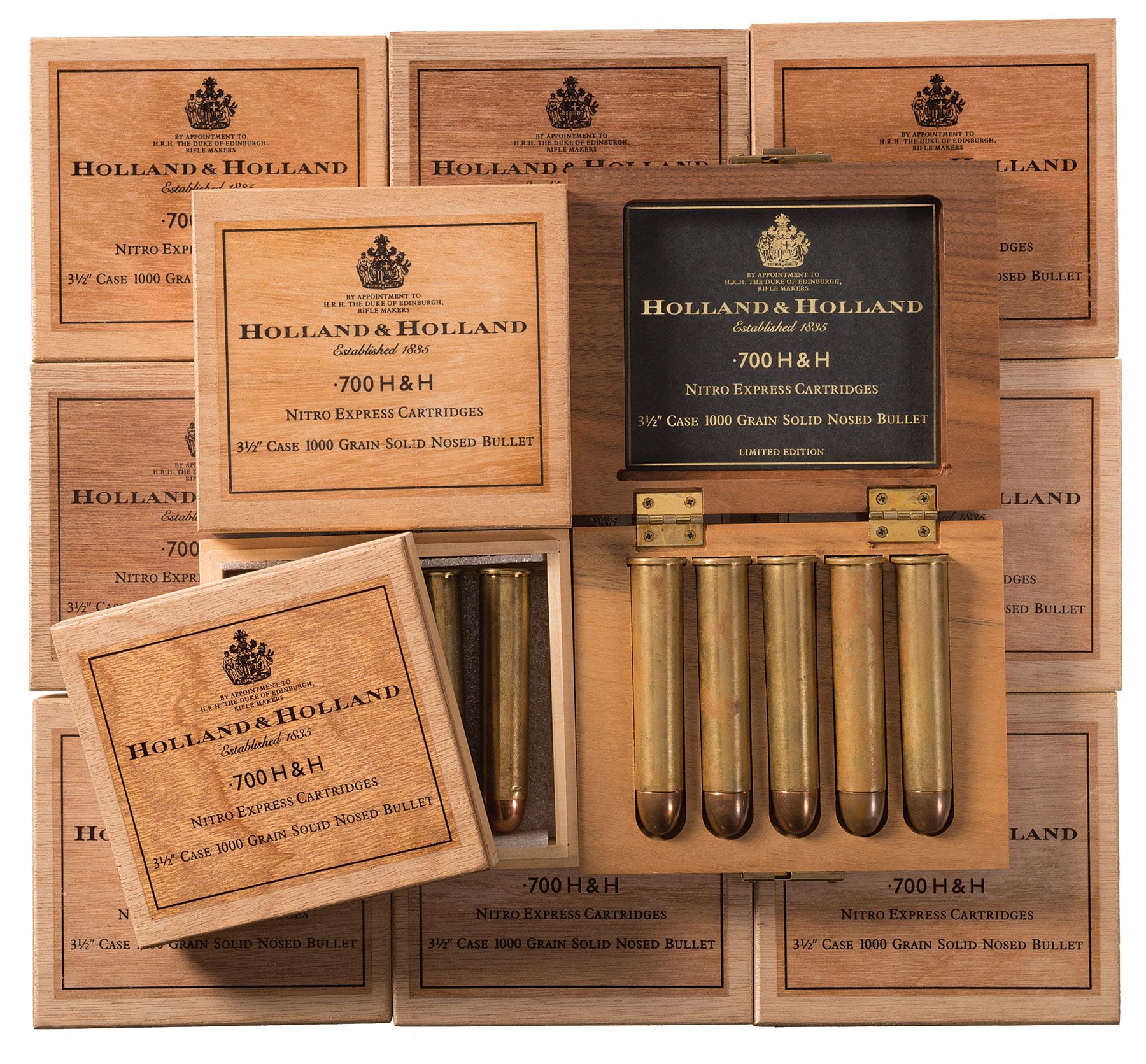 57 Rounds of Holland & Holland .700 Nitro Express Ammunition | Rock ...