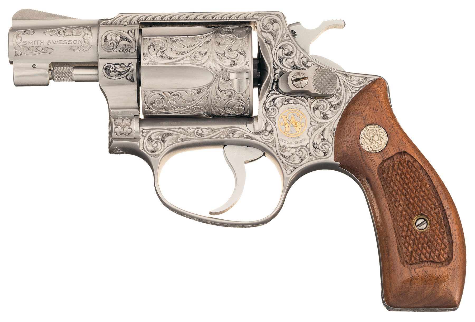 Angelo Bee Signed Engraved & Gold Inlaid S&W Model 60 Revolver | Rock ...