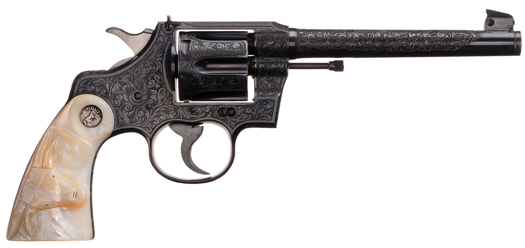 Documented W.H. Gough Engraved Colt Officer's Model Revolver | Rock ...